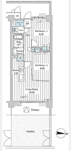 フェールメゾン西大島（55.48m²-2LDK）【148792】 | [三井の賃貸]レジデントファースト