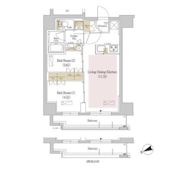 【満室】アーバネックス両国（41.19m²-2LDK）【158443】 | [三井の賃貸]レジデントファースト