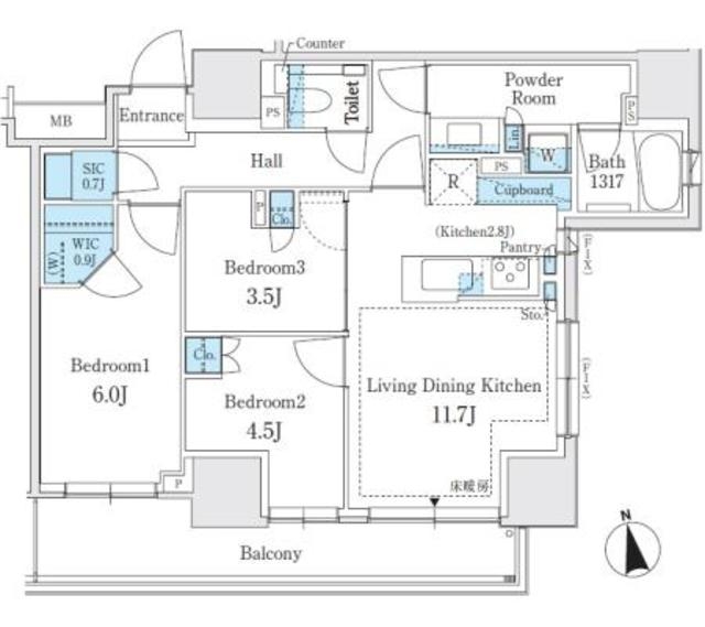 【満室】パークホームズ本郷三丁目（66.26m²-3LDK）【171979】 | [三井の賃貸]レジデントファースト
