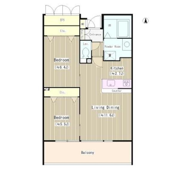 【満室】クレアールフレスカ（58.2m²-2LDK）【189840】 | [三井の賃貸]レジデントファースト