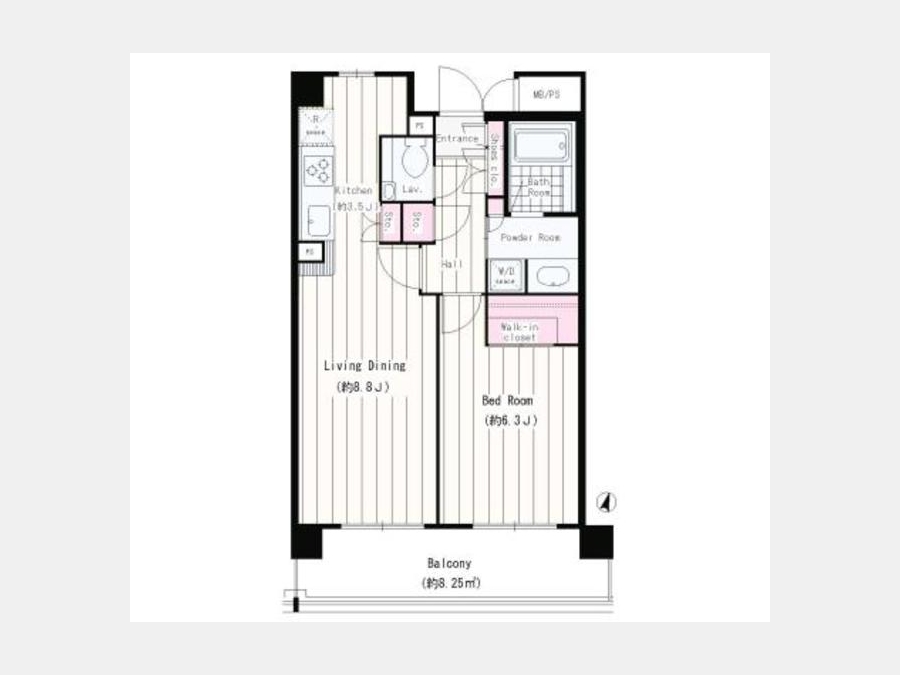 【満室】Rumah上用賀（44.86m²-1LDK）【145542】 | [三井の賃貸]レジデントファースト