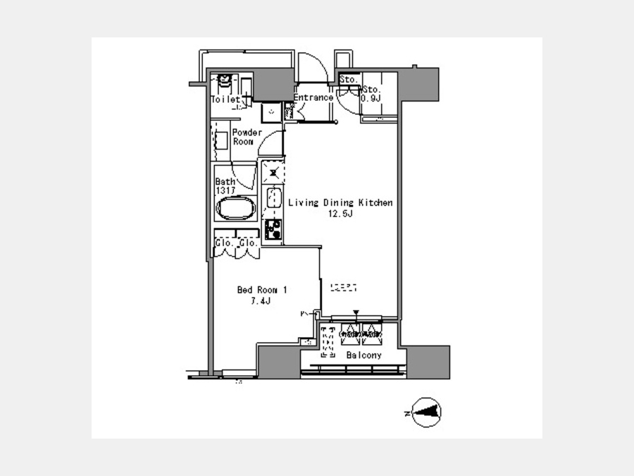 【満室】White Tower Hamamatsucho（47.39m²-1LDK）【199902】 | [三井の賃貸]レジデントファースト