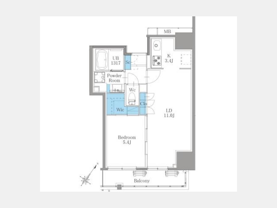 【満室】南麻布仙台坂レジデンス（45.14m²-1LDK）【154514】 | [三井の賃貸]レジデントファースト