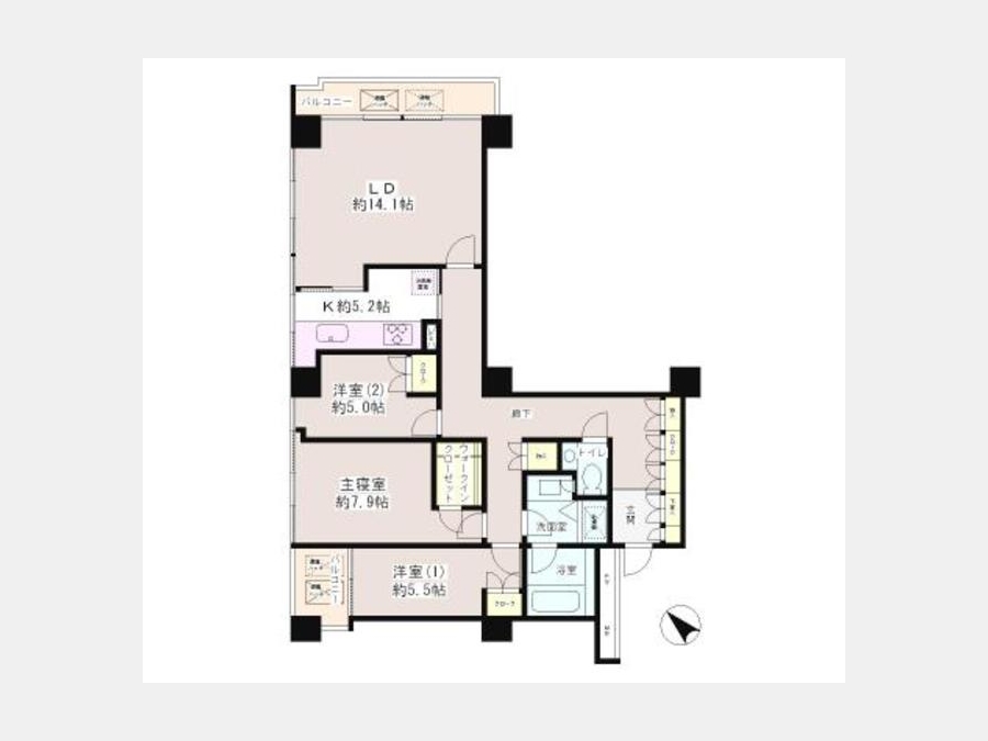 【満室】小石川パークタワー（101.32m²-3LDK）【153958】 | [三井の賃貸]レジデントファースト