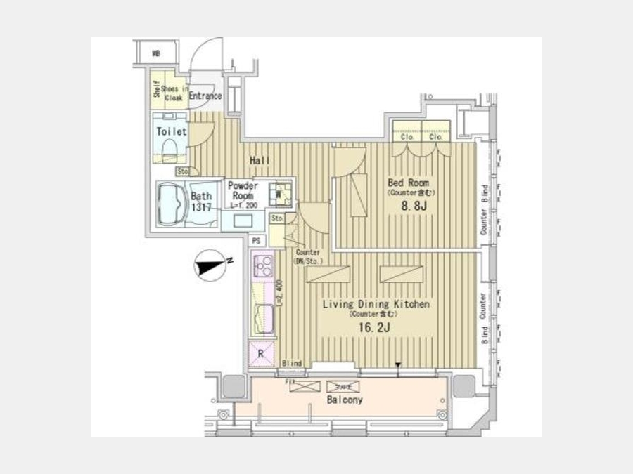 【満室】パークアクシス御成門（59.89m²-1LDK）【204946】 | [三井の賃貸]レジデントファースト