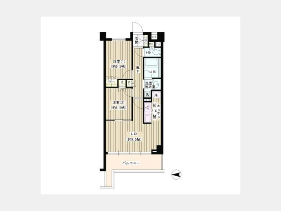 【満室】TAK PLAZAⅡ（50.6m²-2LDK）【146117】 | [三井の賃貸]レジデントファースト