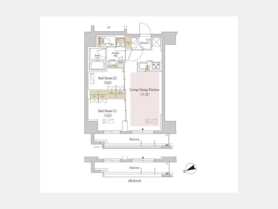 【満室】アーバネックス両国（41.19m²-2LDK）【158443】 | [三井の賃貸]レジデントファースト
