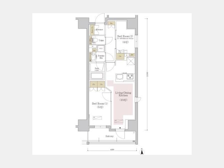 アーバネックス銀座東Ⅲ603（46.81m²-1SLDK-23万円）【78519】 | [三井の賃貸]レジデントファースト